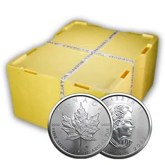 2022 1 oz Canadian Silver Maple Leaf Monster Box (500 Coins, BU) - Dave ...