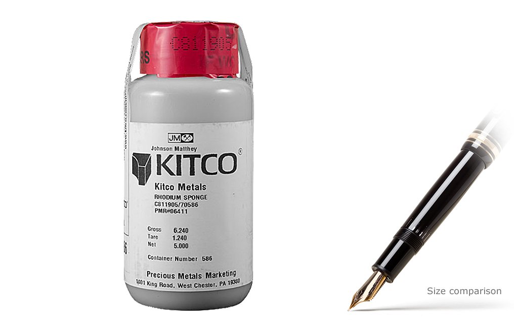 5 oz Rhodium Sponge - Dave And Co Metals